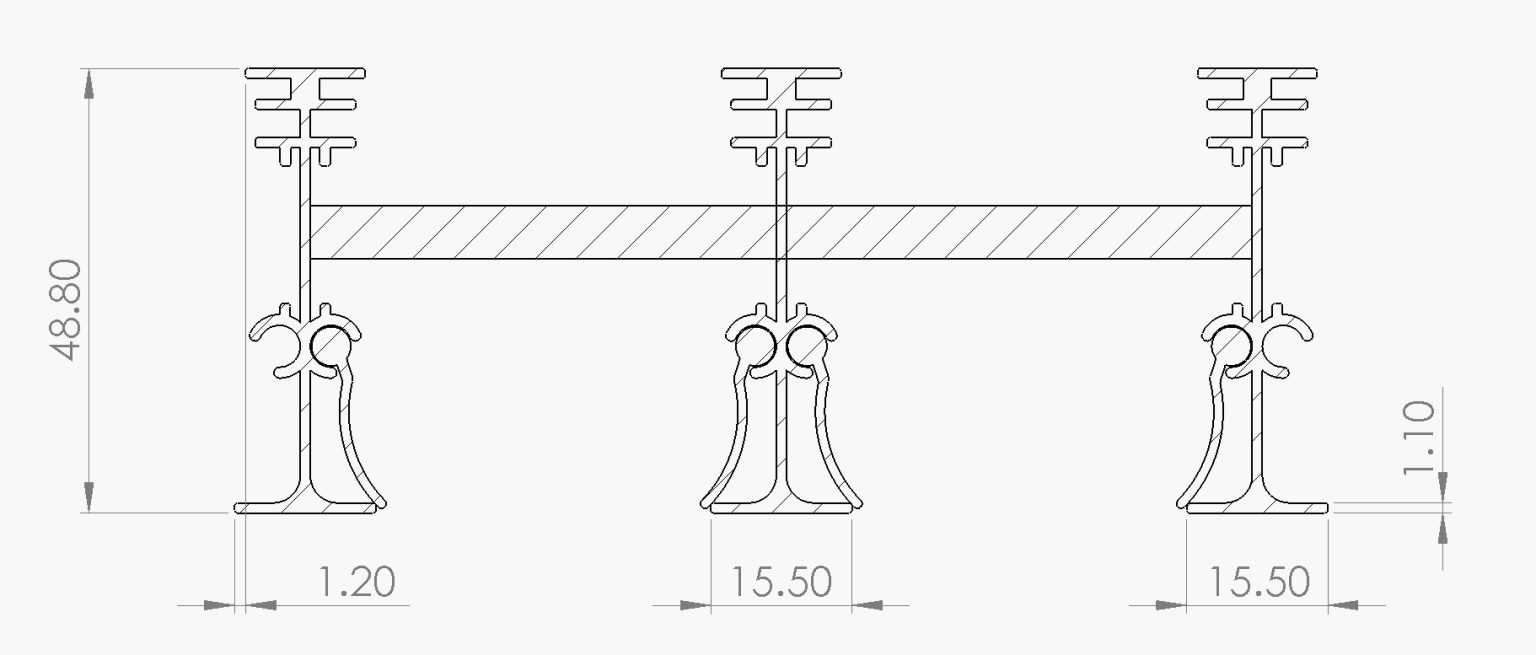 Linear Slot Diffuser Flangeless Ventech