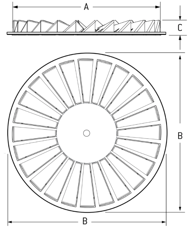 Round Swirl Diffuser - Ventech